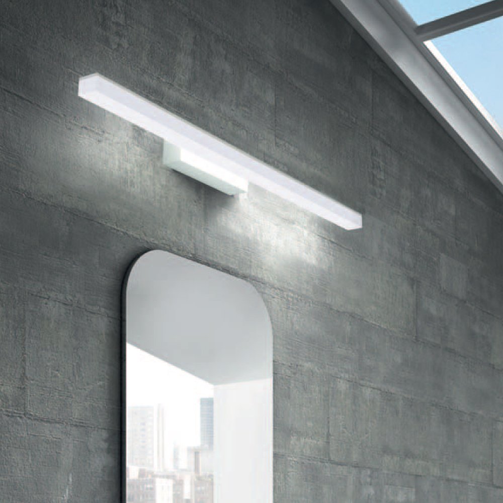 Applique Moderna Ruler Metallo Bianco Led 24W