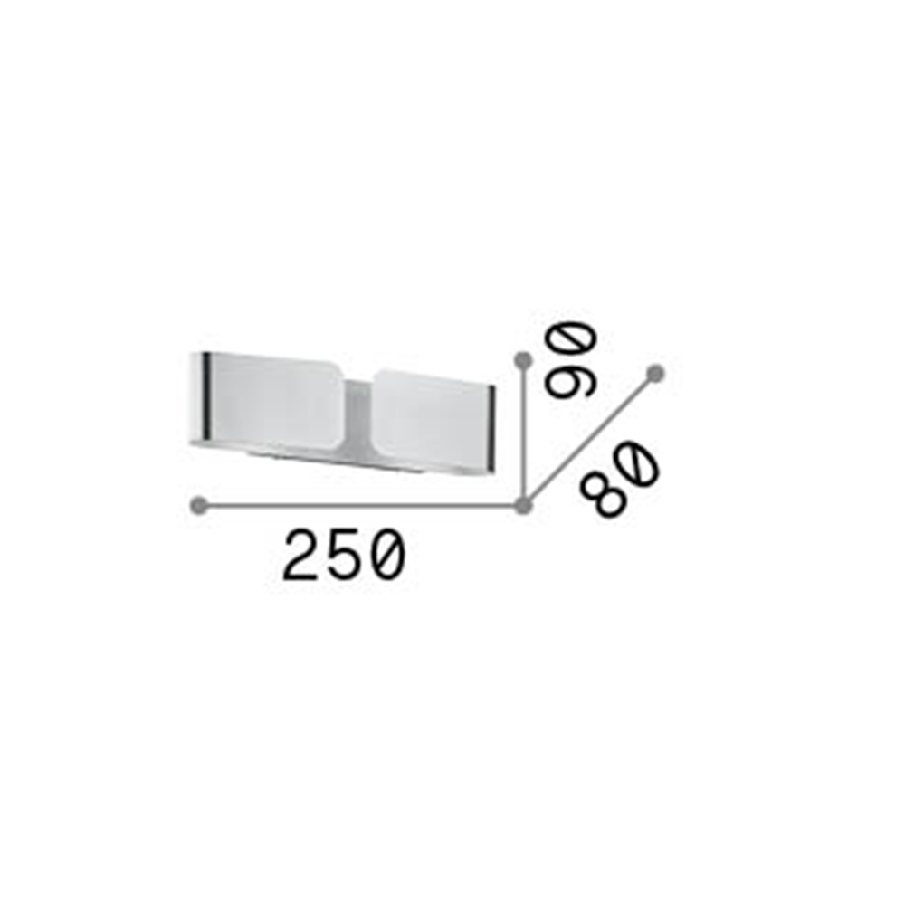 Applique Contemporanea Clip Metallo Oro 2 Luci G9 3W 3000K Luce Calda