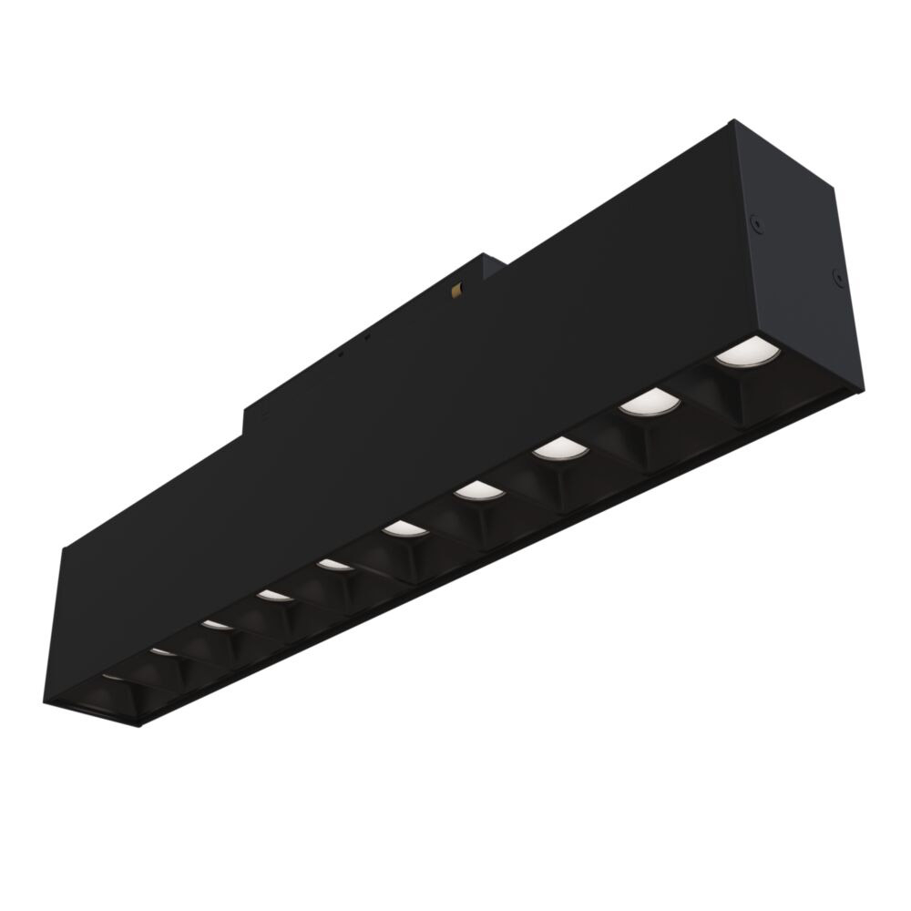 Base Di Illuminazione Points Per Binario Moderno Alluminio Nero 20W ...
