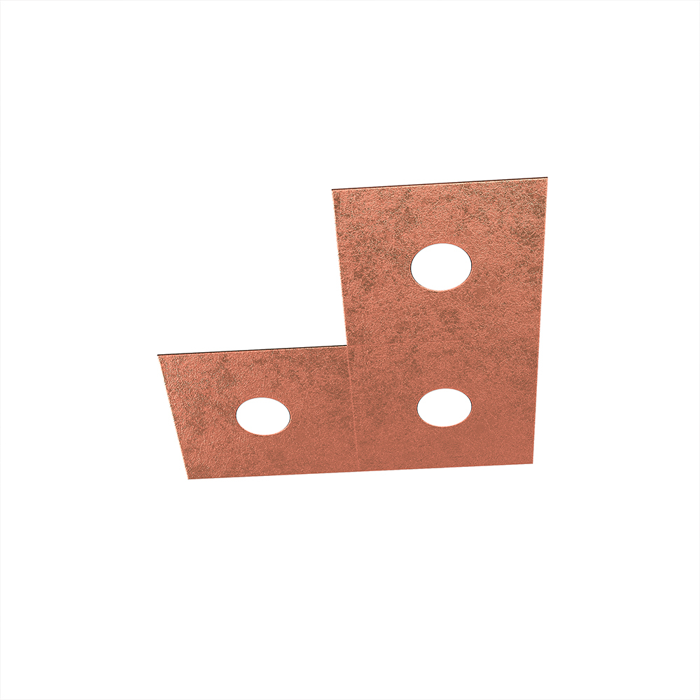 Applique Moderna Eccentric Metallo Foglia Rame 3 Luci Gx53